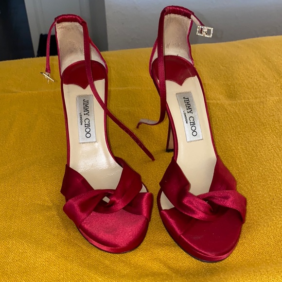 Jimmy Choo | Shoes | Jimmy Choo Red Heels | Poshmark